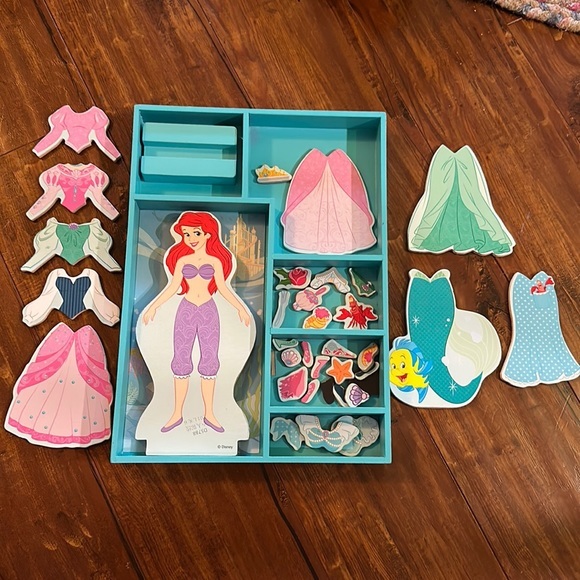 Melissa & Doug | Toys | Melissa Doug Disney Ariel Magnetic Dressup ...